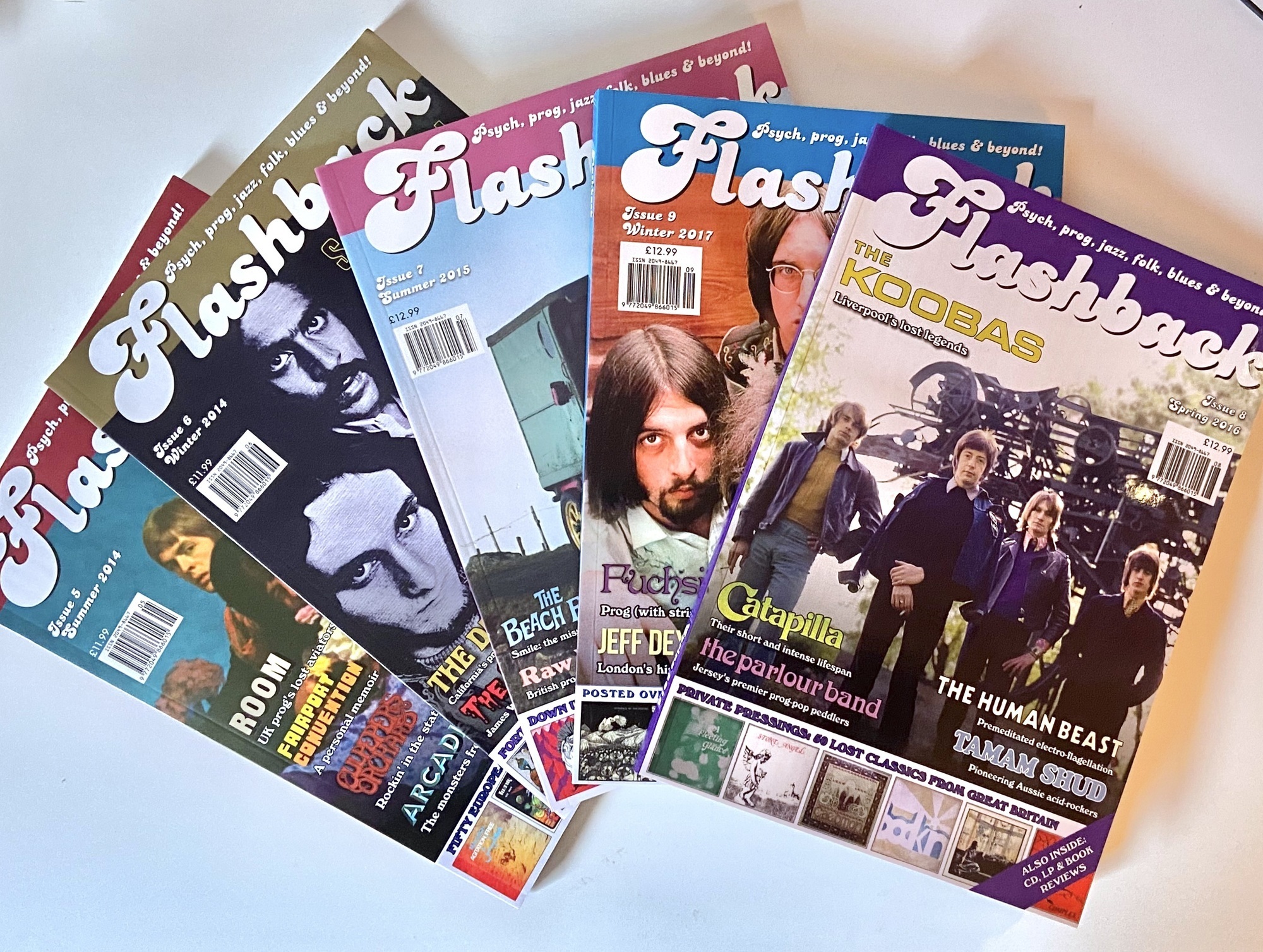 FLASHBACK MAGAZINE bundle of issues 5 / 6 / 7 / 8 / 9 - brand new for ...