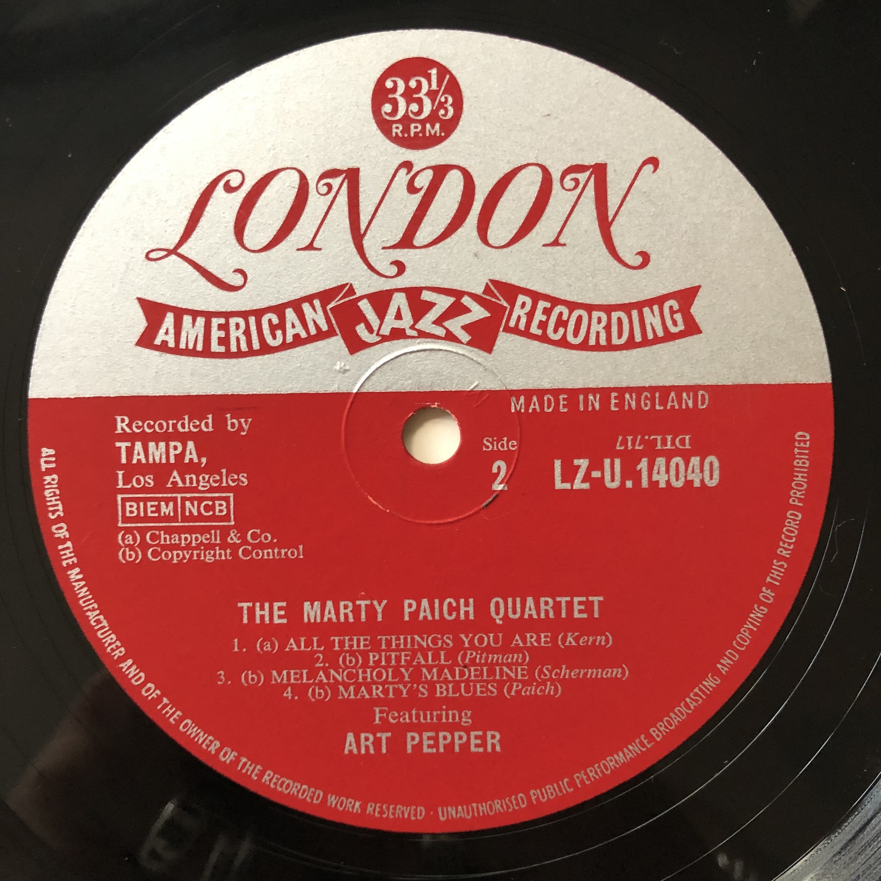 The Marty Paich Quartet for sale | elvinyl