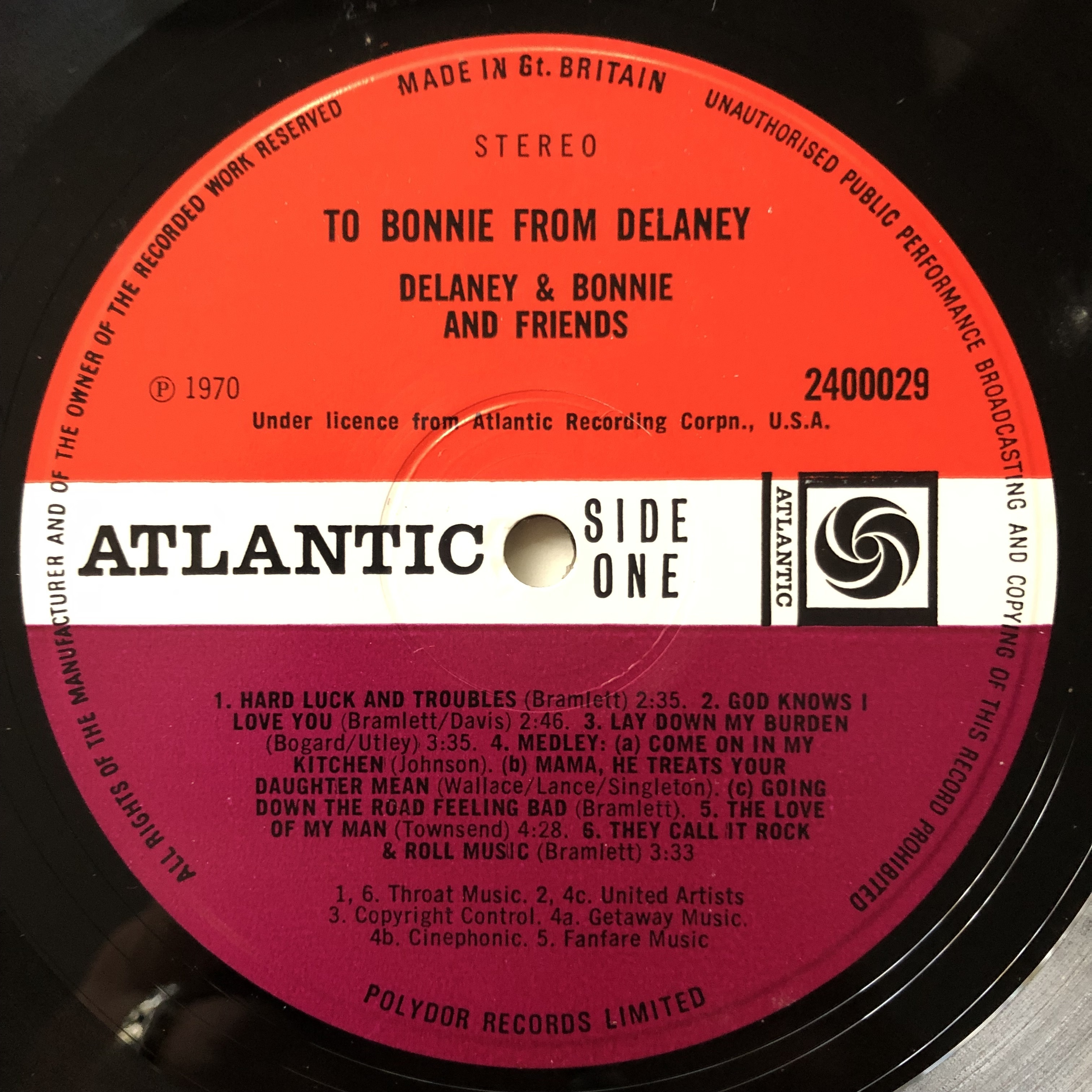 To Bonnie From Delaney for sale | elvinyl