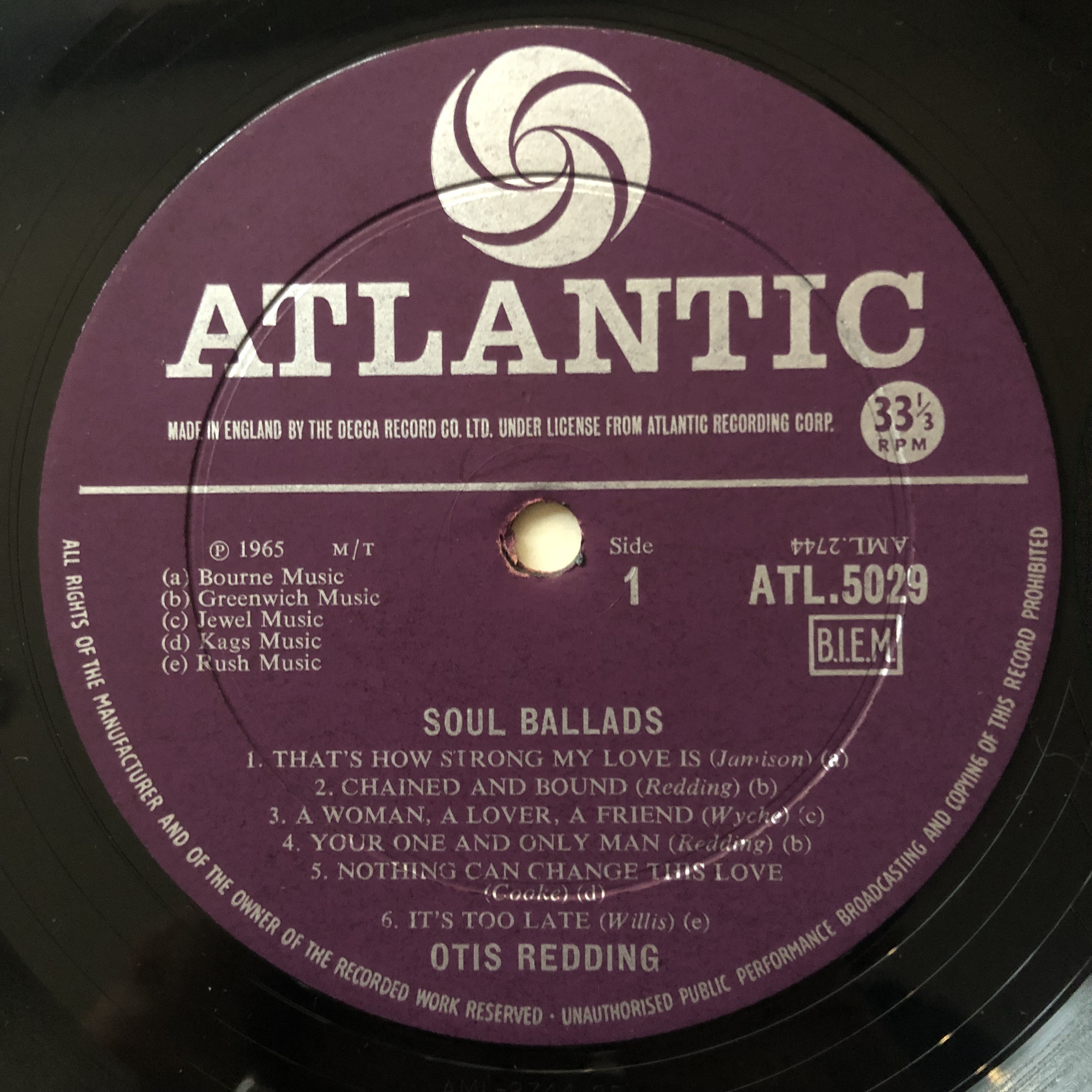 The Great Otis Redding Sings Soul Ballads for sale | elvinyl