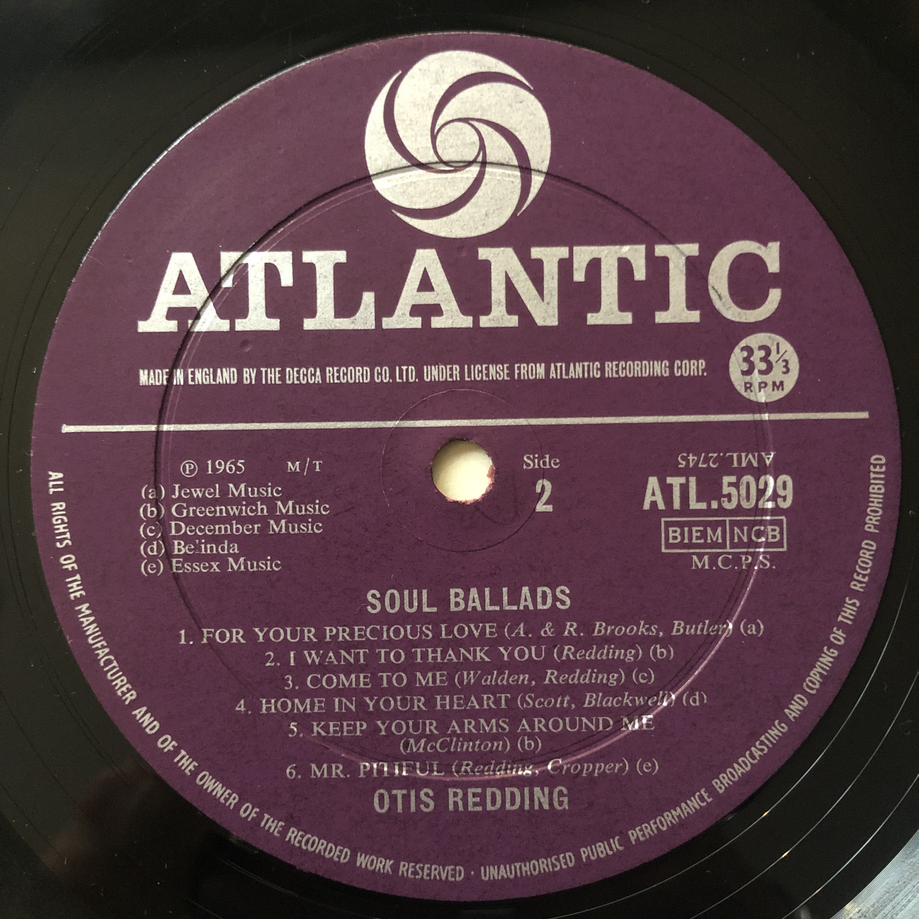 The Great Otis Redding Sings Soul Ballads for sale | elvinyl