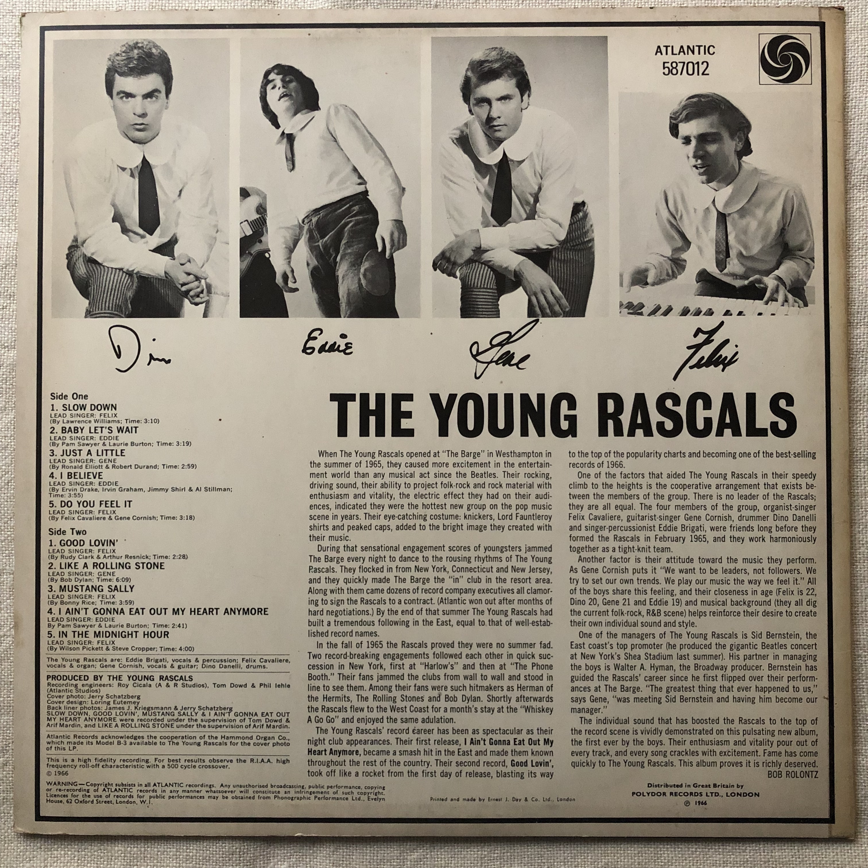 The Young Rascals for sale | elvinyl